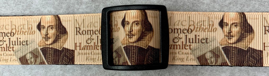 EXCLUSIVE Custom Dog Collar * Shakespeare * Adjustable Buckle OR ...