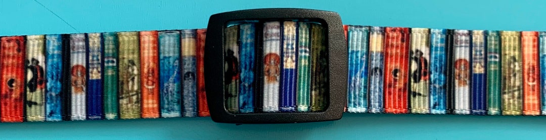 5/8' or 3/4" Little Dog Collar " Library * Book Lover *xsmall, Small ...