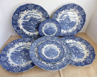 Blue and white china | Etsy