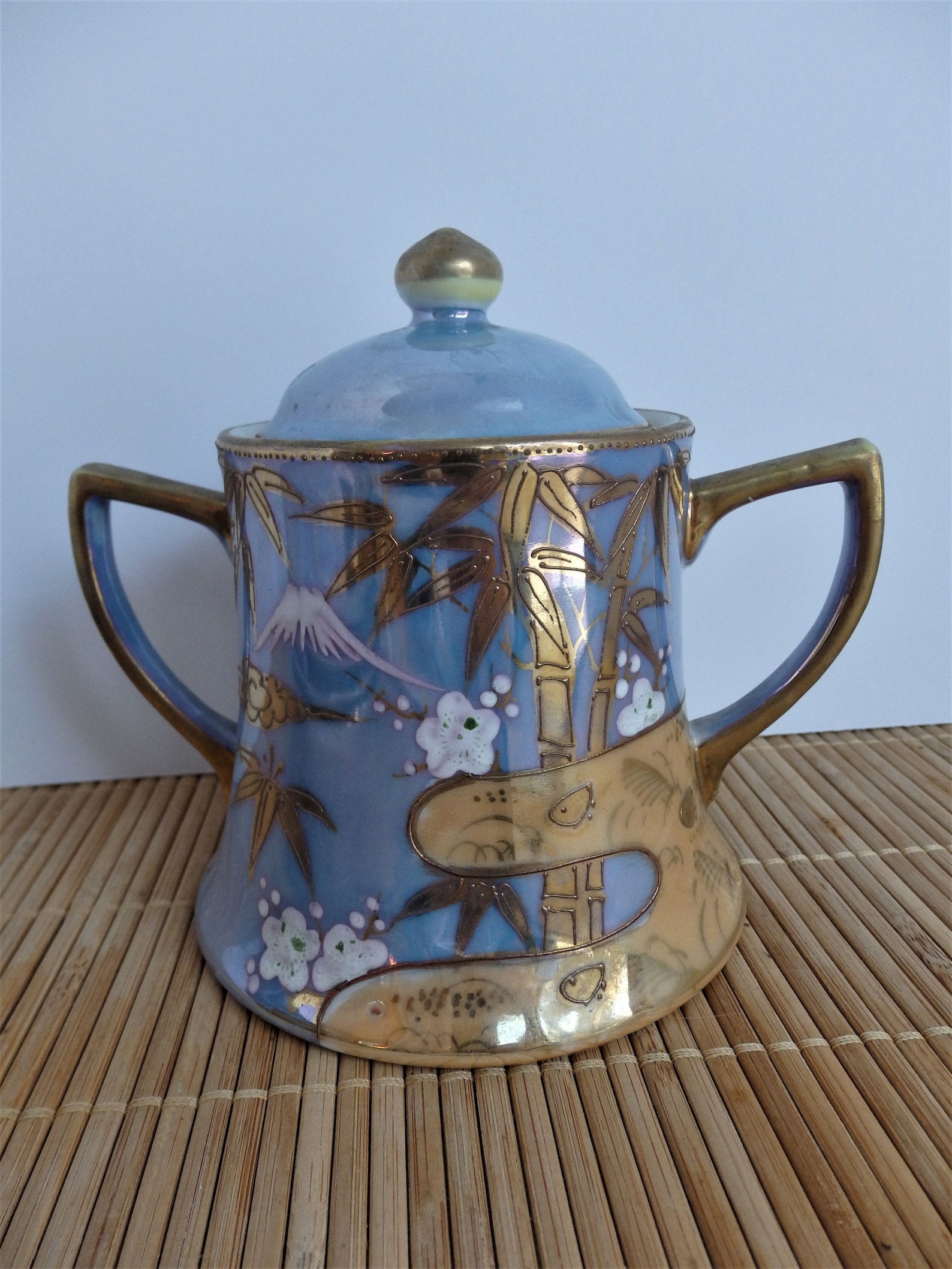 Japanese Blue Lusterware - Etsy
