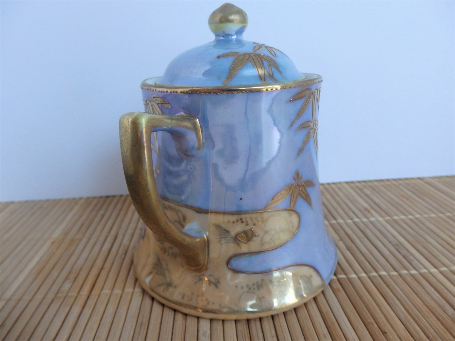 Japanese Blue Lusterware - Etsy