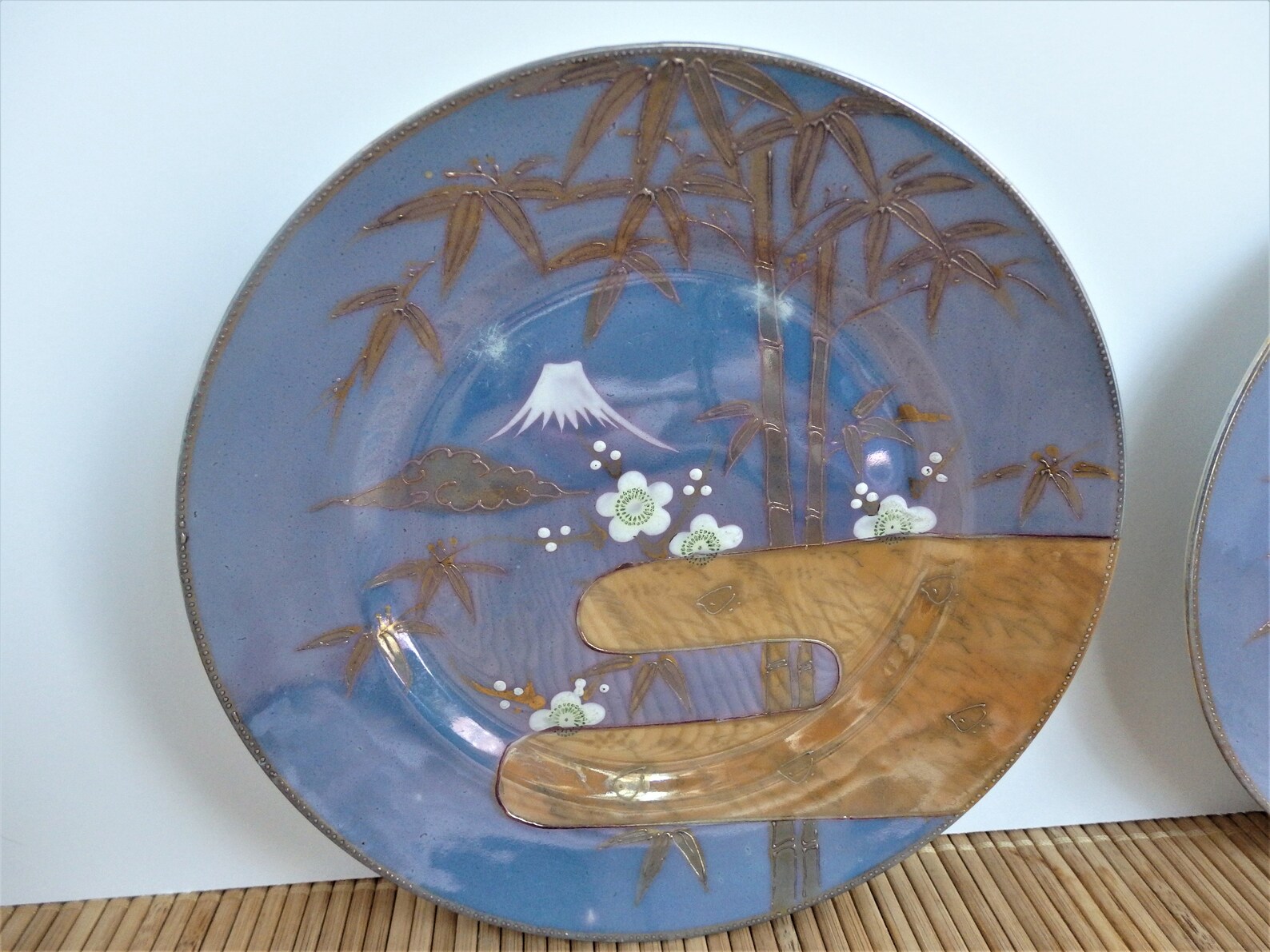 Japanese Blue Lusterware - Etsy