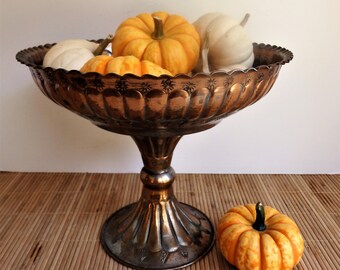 Silver Pedestal Bowl - Etsy