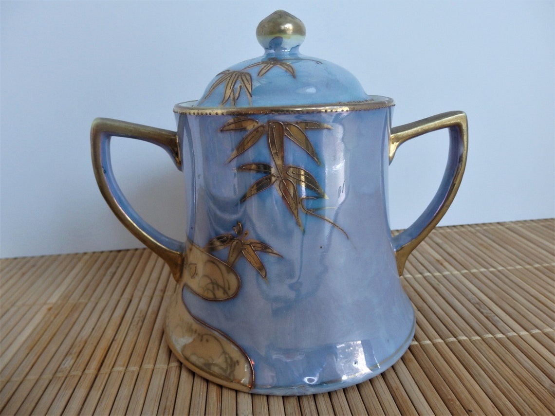 Japanese Blue Lusterware - Etsy