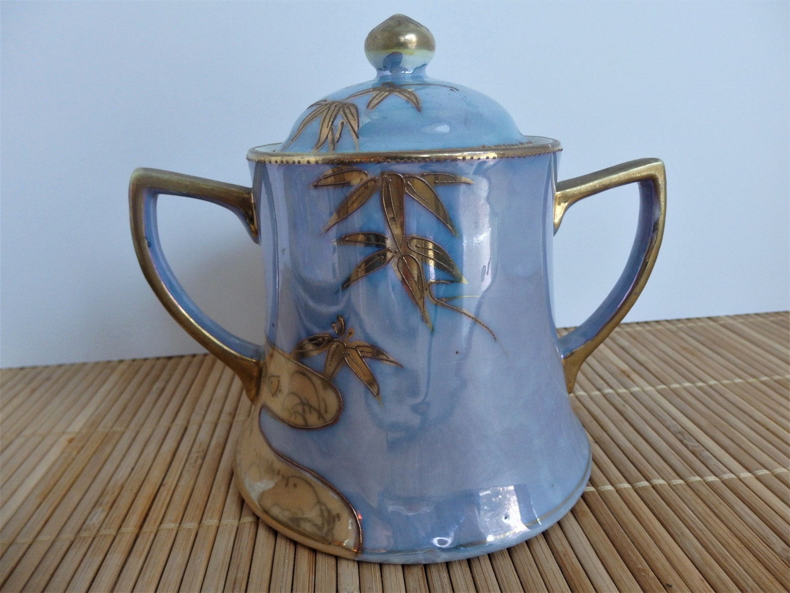 Japanese Blue Lusterware - Etsy