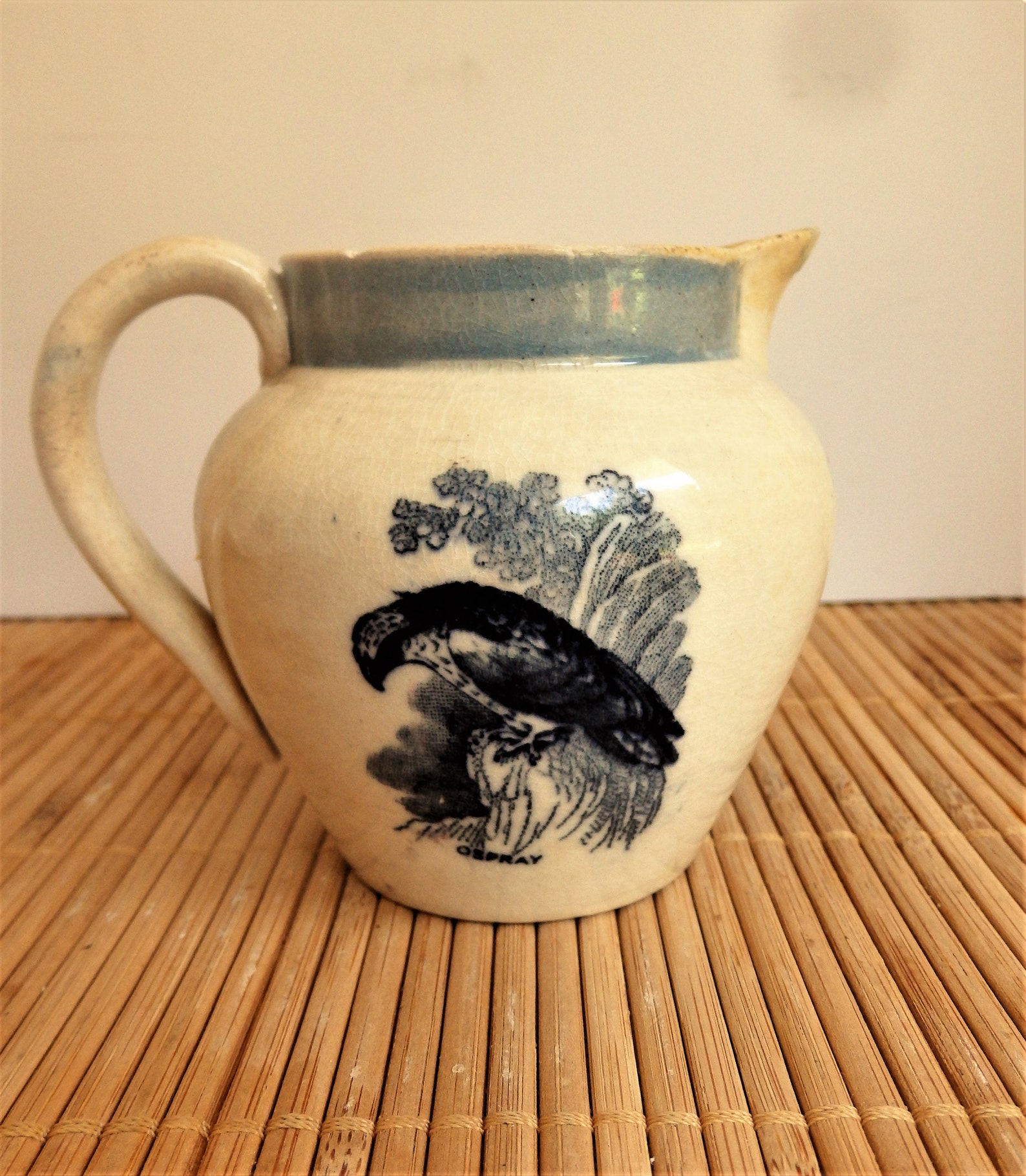 Small Blueware Pottery Jug or Creamer, Ca. 1850 - Etsy
