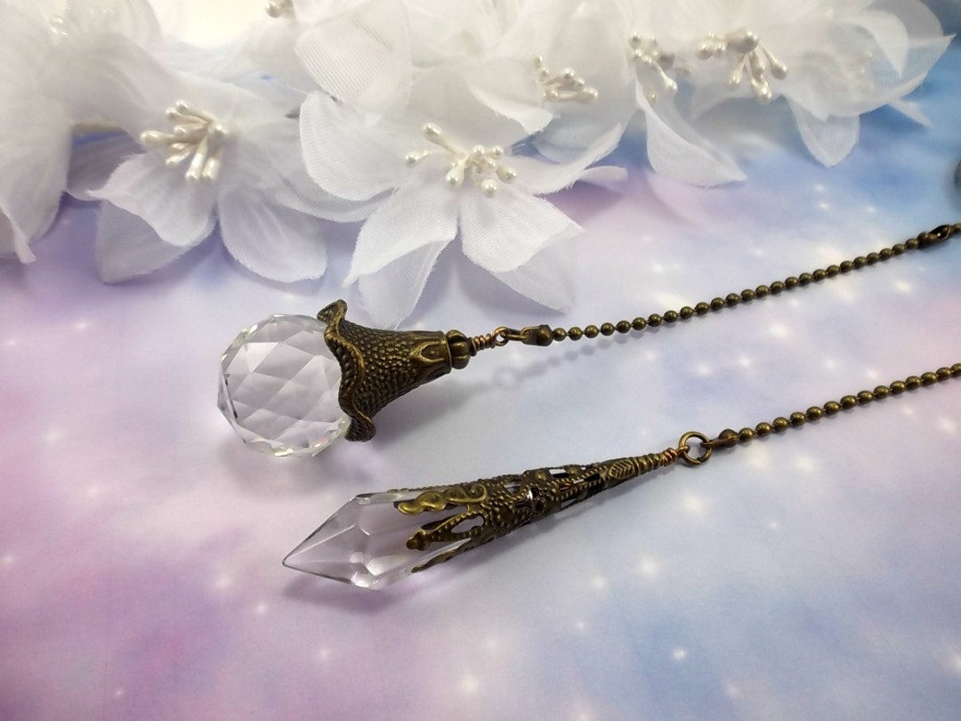 Crystal Ceiling Fan Pulls: Bronze Ball Chain, Set of Two - Etsy