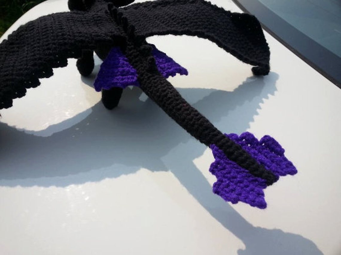 Toothless Crocheted Plush Large Toothless Plush Crocheted | Etsy