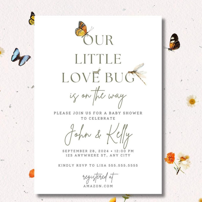 Love Bug Baby Shower Theme - Etsy