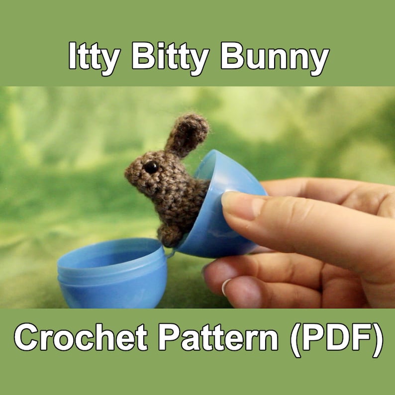 Itty Bitty Bunny Crochet Pattern (PDF) - Etsy
