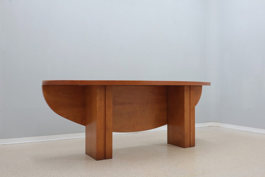 Vintage Elliptical Design Folding Console Table 1980s - Etsy