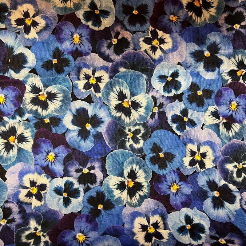 Pansies Fabric - Etsy