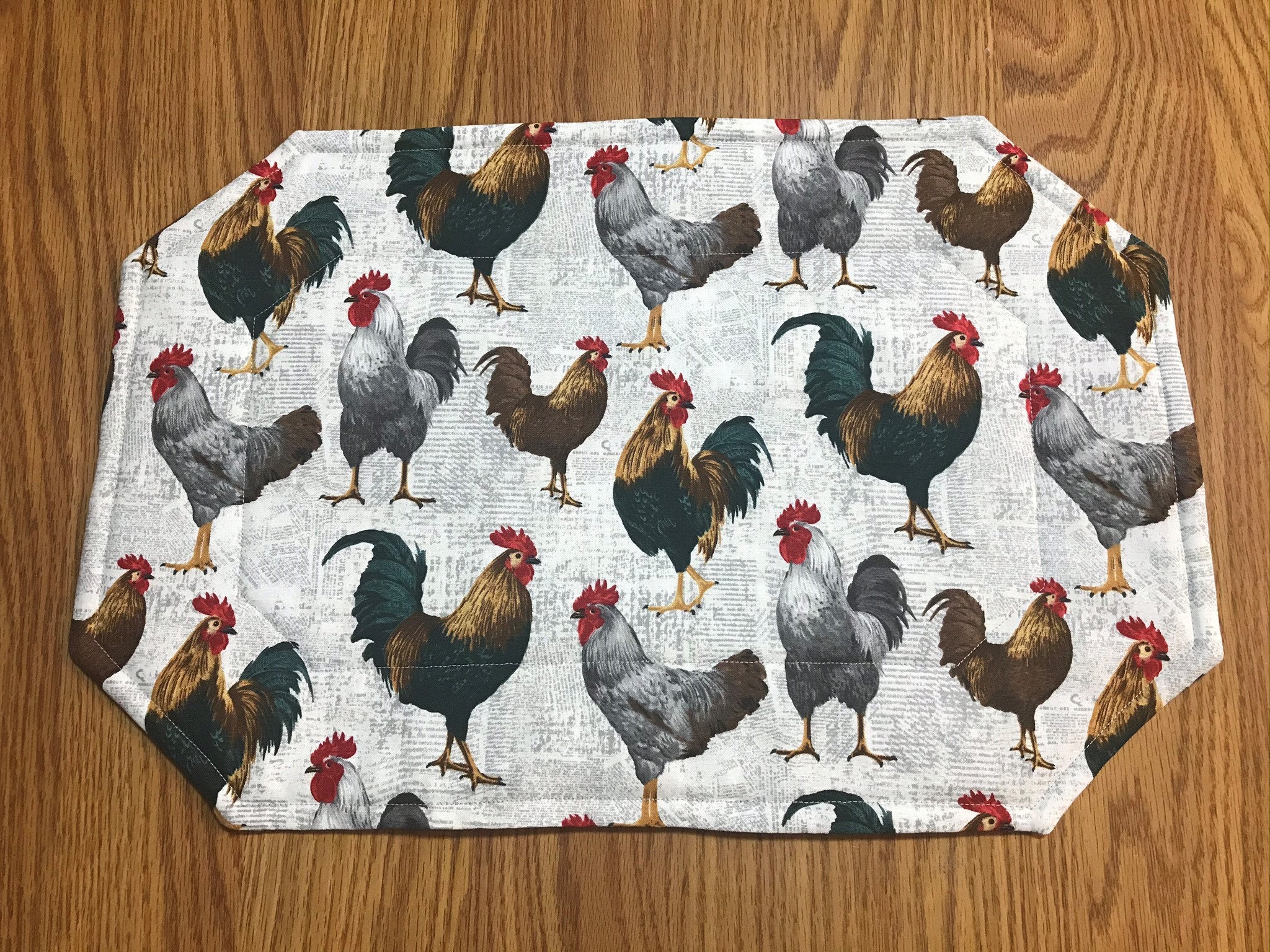 Placemat Pattern EASY With Template Included! Make 8 Sided or Rectangle ...
