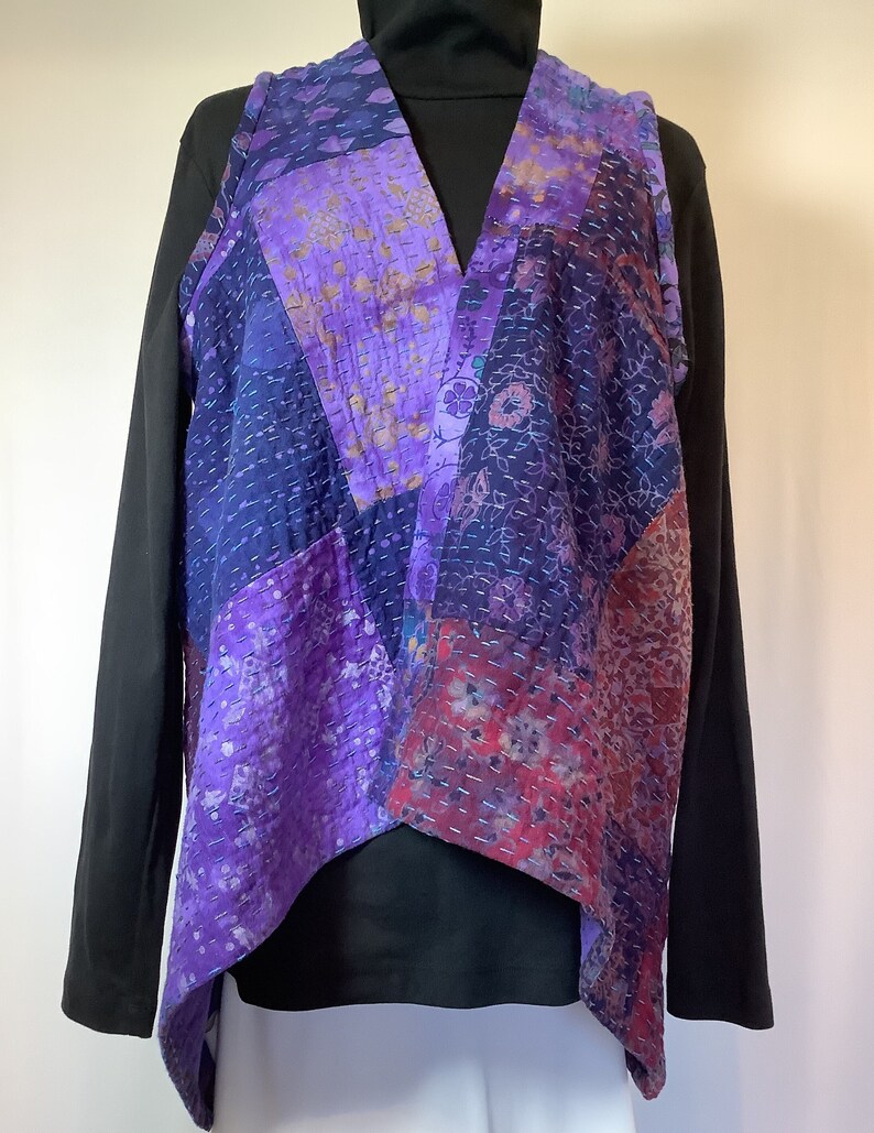 Kantha Vest. One of a Kind - Etsy