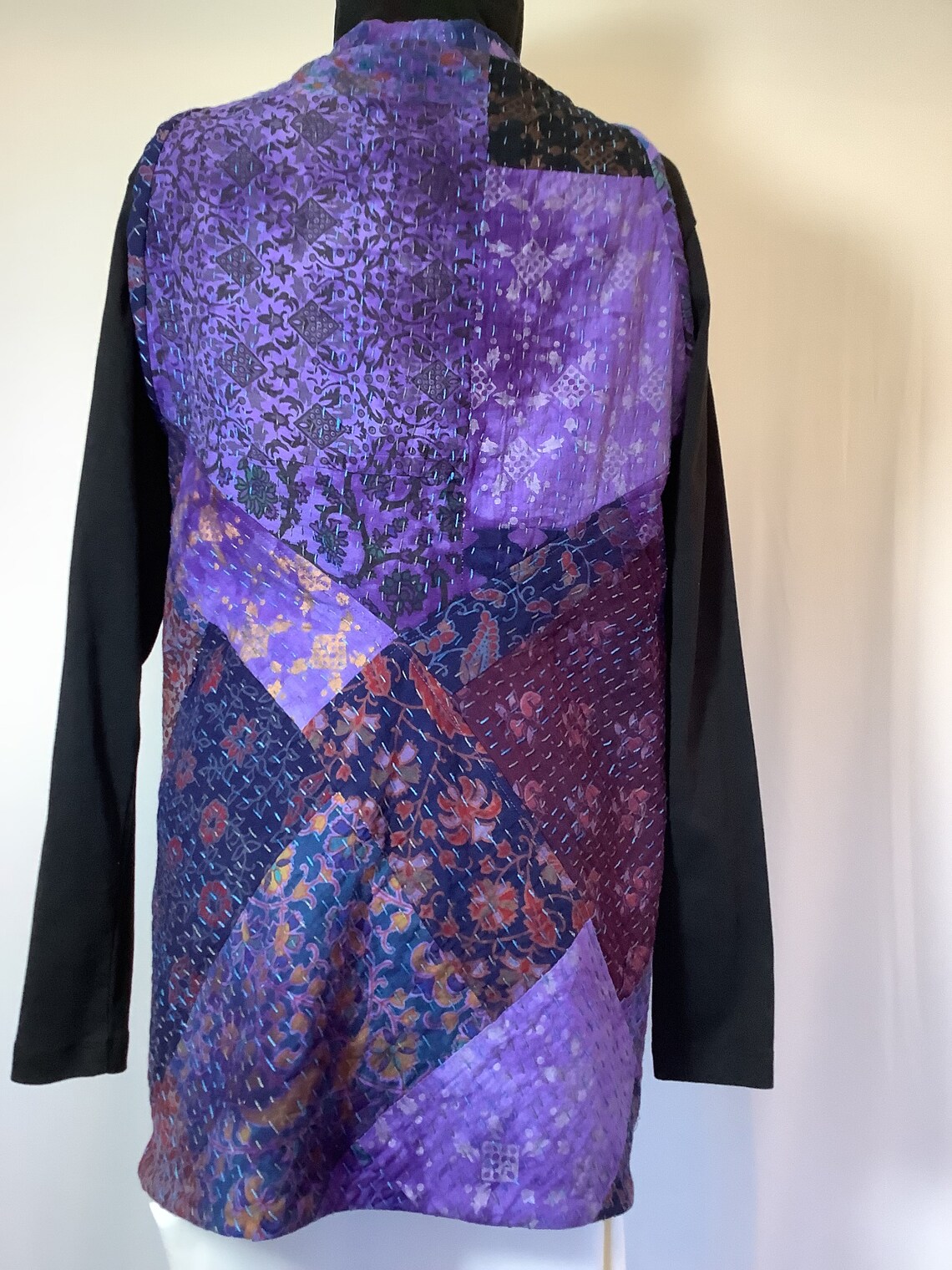 Kantha Vest. One of a Kind - Etsy