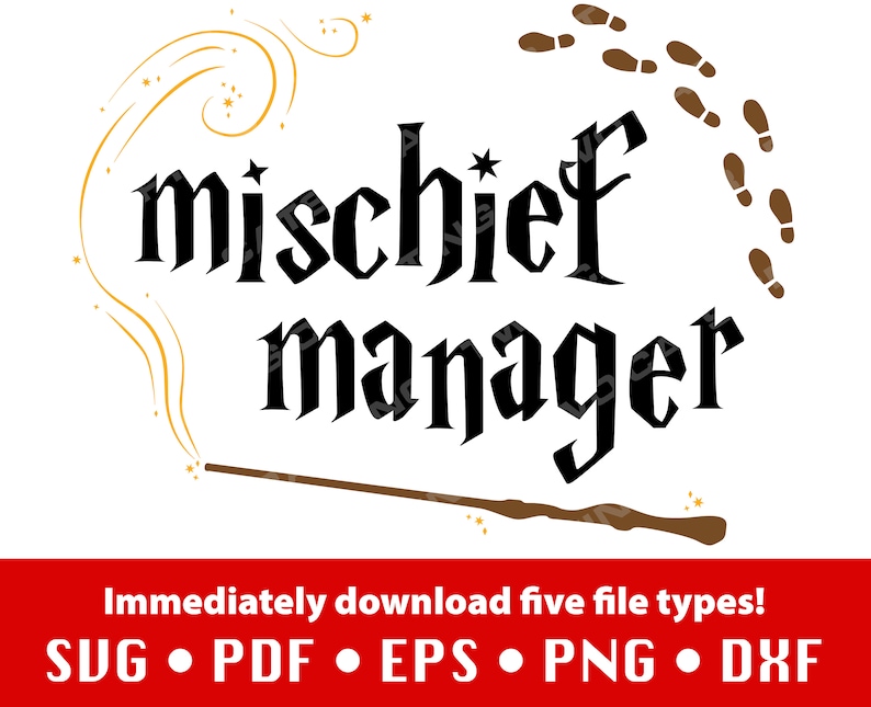 Mischief Manager SVG: Wizard Teacher Shirt Design (instant Download) - Etsy