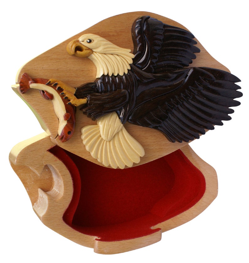 Fish Eagle Puzzle Box - Etsy