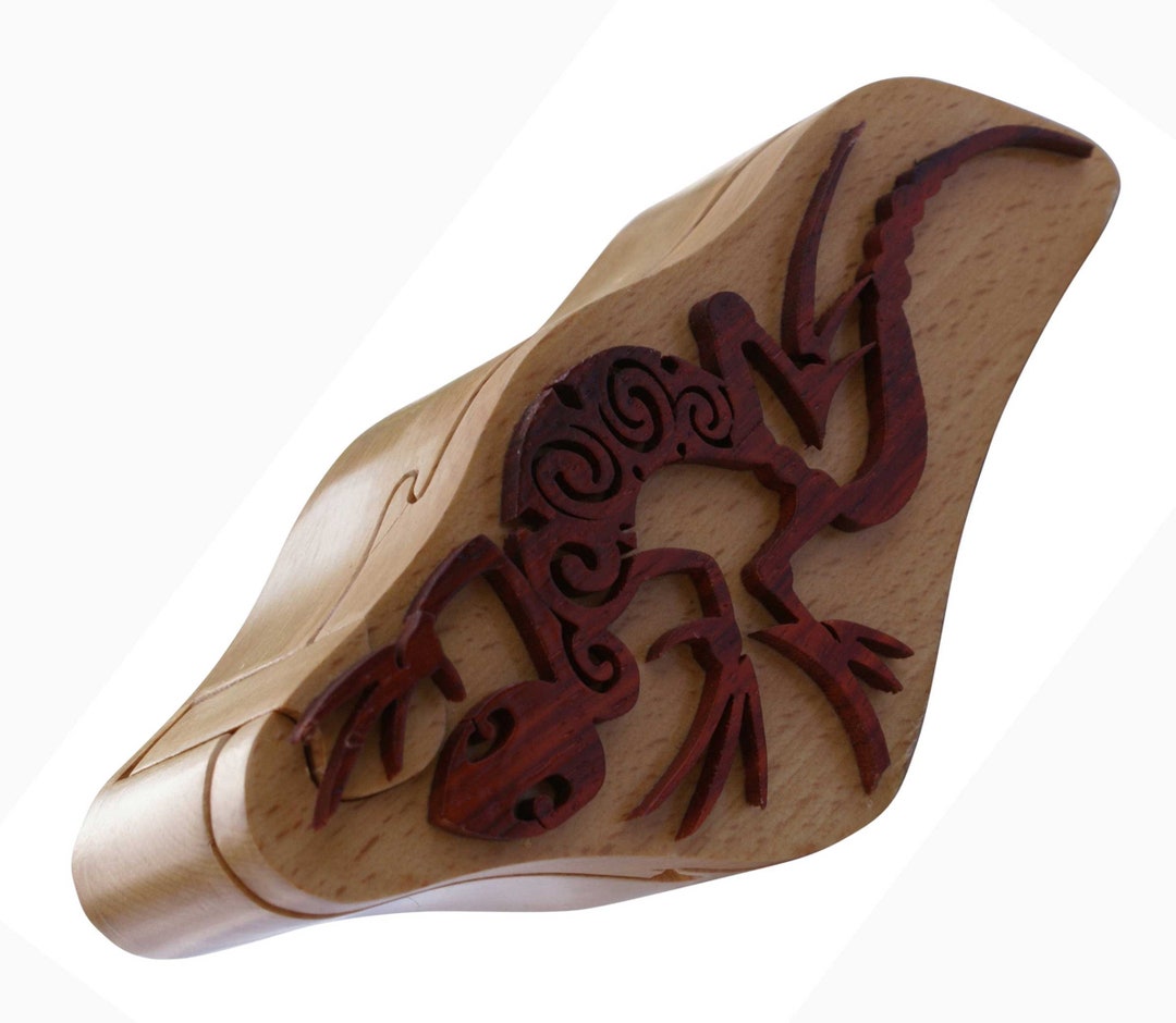 Salamander Handmade Puzzle Box - Etsy
