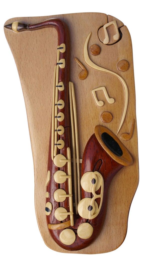 Saxaphone Puzzle Box - Etsy
