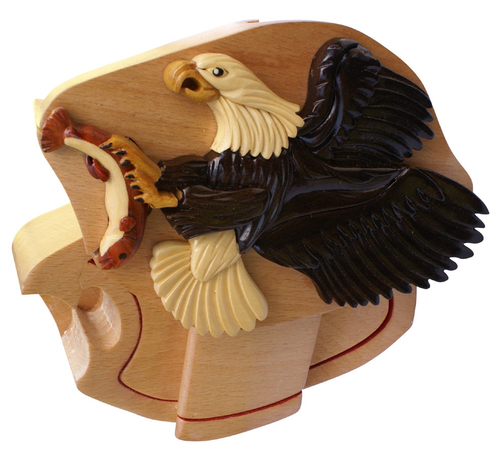 Fish Eagle Puzzle Box - Etsy