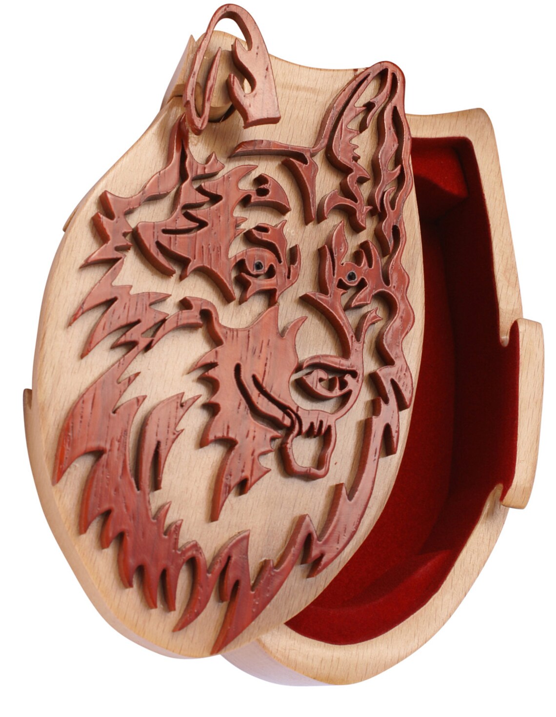 Husky Dog Handmade Beachwood Puzzle Box | Etsy