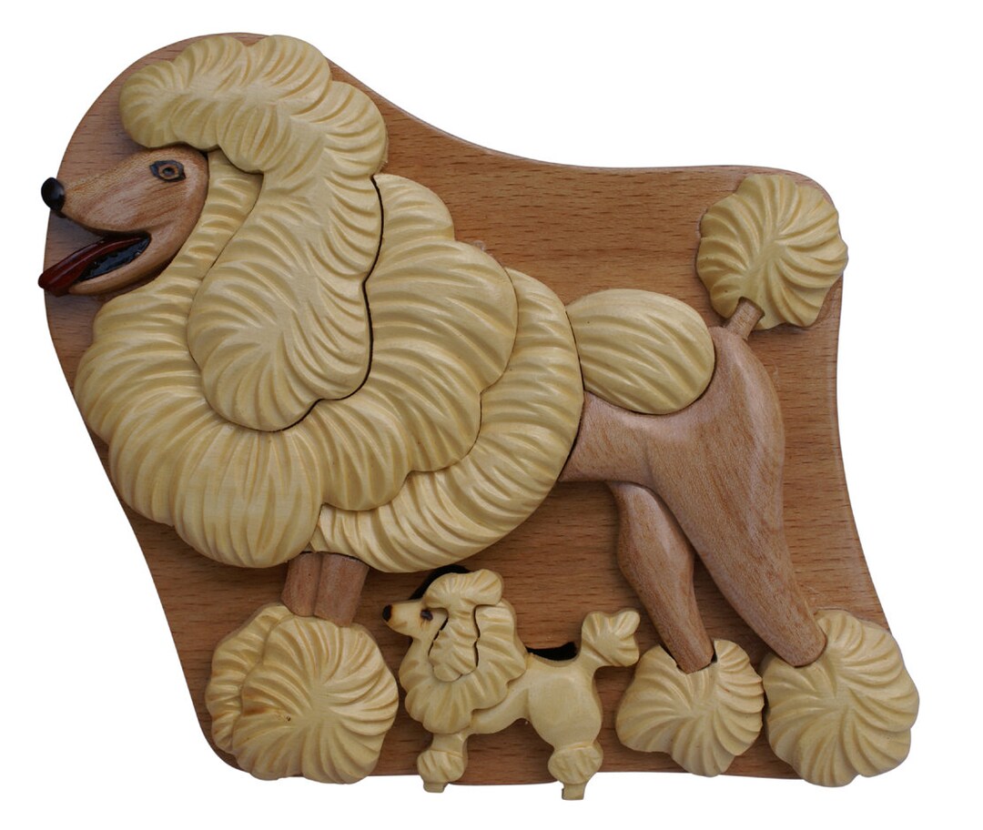 Poodle Handmade Beachwood Puzzle Box - Etsy