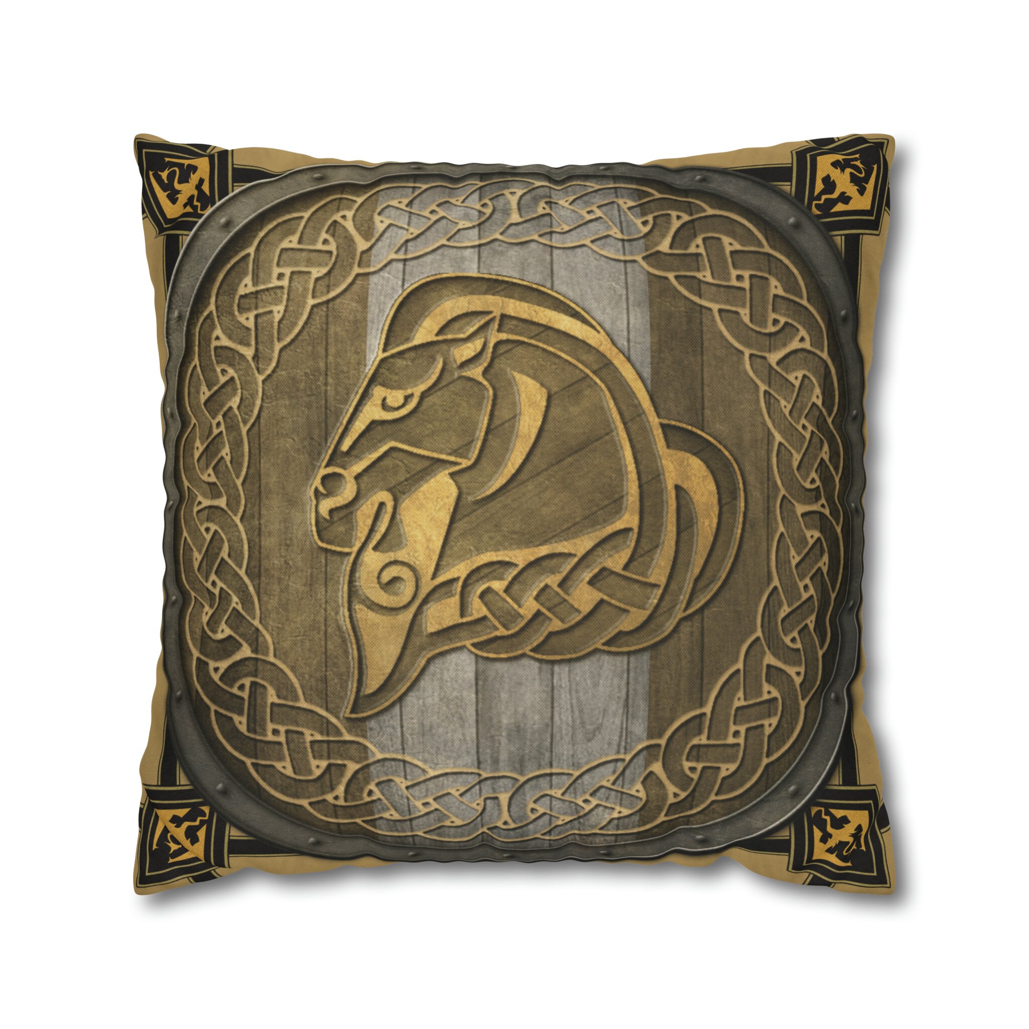 Skyrim Square Pillowcase: Dragonborn Pillow Cover, Viking Decor - Etsy