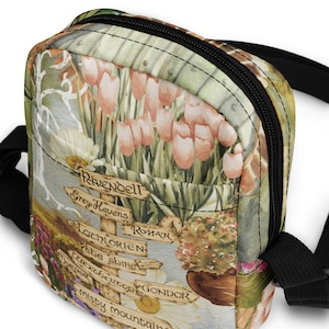 Hobbit Floral Utility Crossbody Bag: Lord of the Rings Shoulder Purse ...