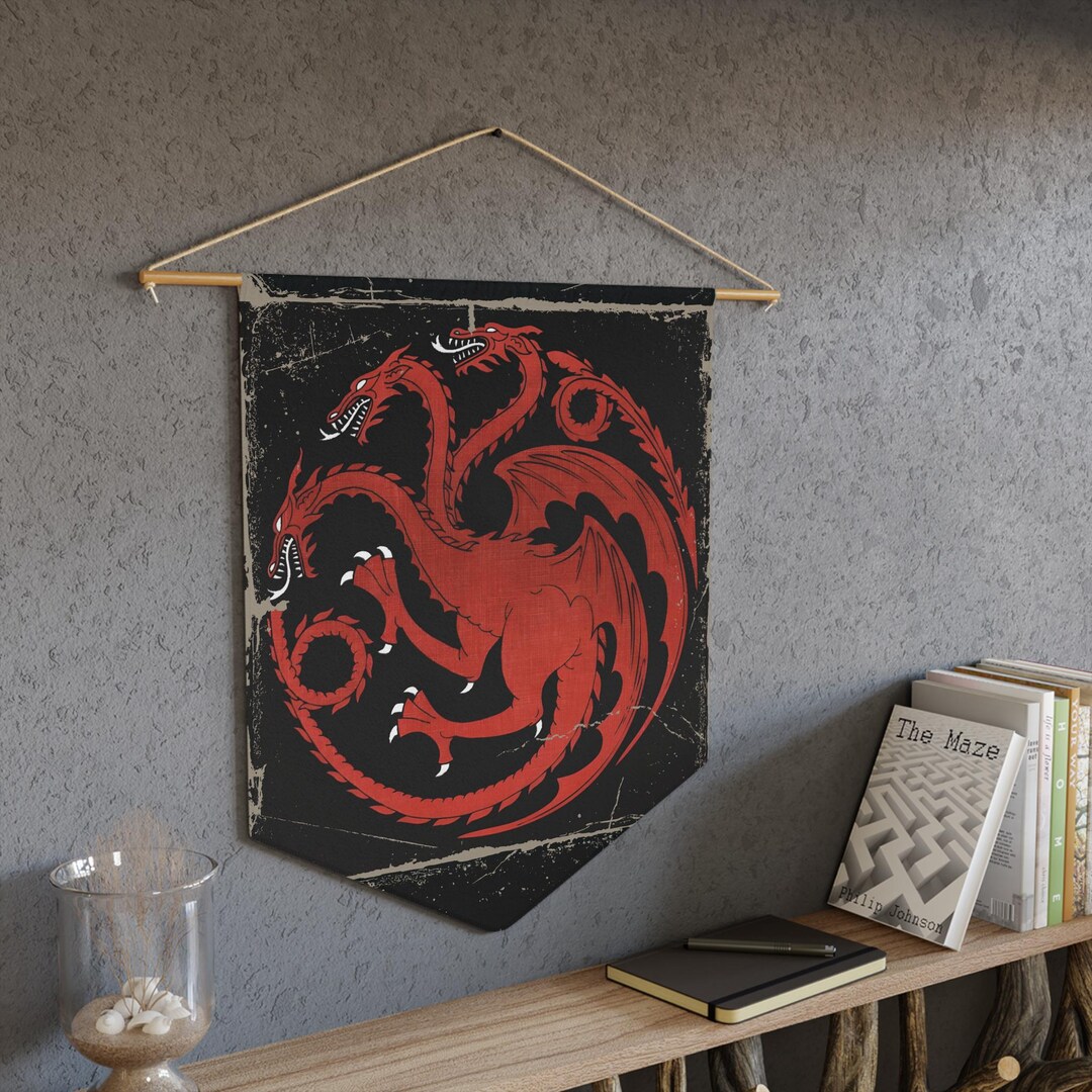 Targaryen Dragon Pennant: Game of Thrones House Flag - Etsy