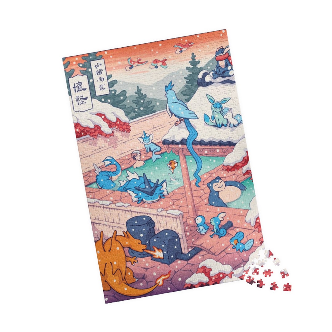 Hot Springs Pokemon Puzzle, 1014 Pieces, Pokemon Puzzle, Japanese Hot ...