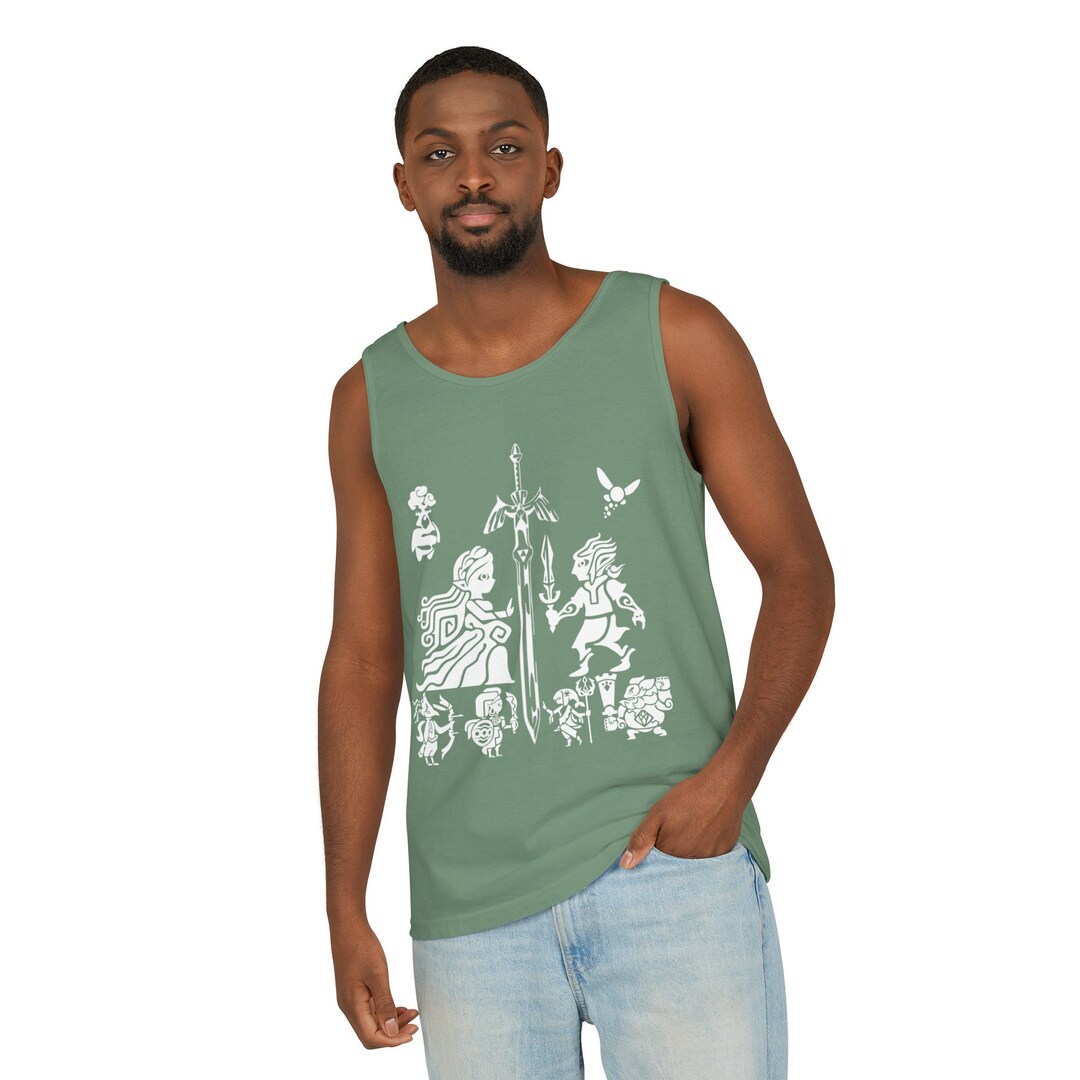 Tears of the Kingdom Tank Top: Garment-dyed Zelda Apparel - Etsy
