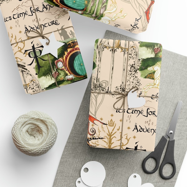 Lord of the Ring Wrapping Paper - Etsy