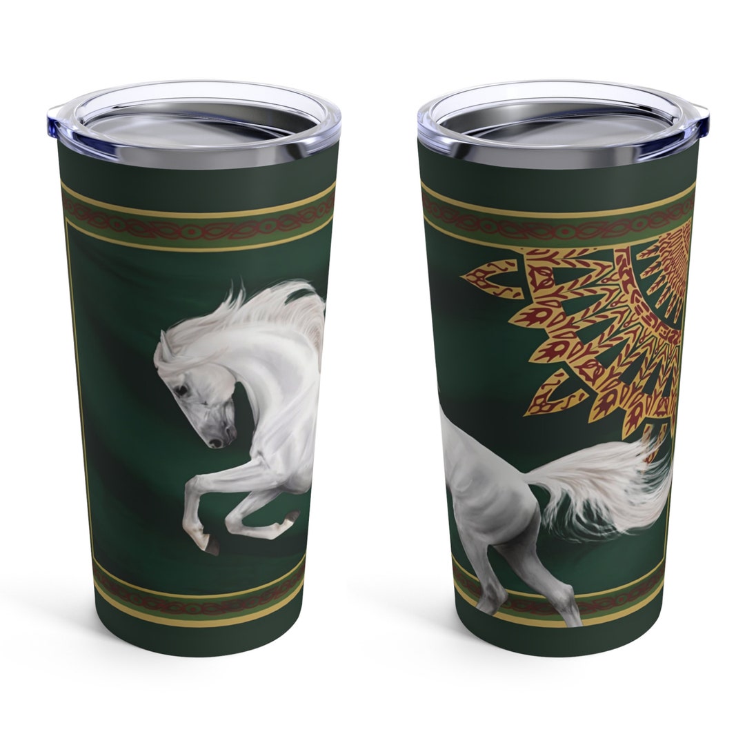 Royal Rohan Banner Tumbler 20oz, Riders of Rohan, Lord of the Rings ...