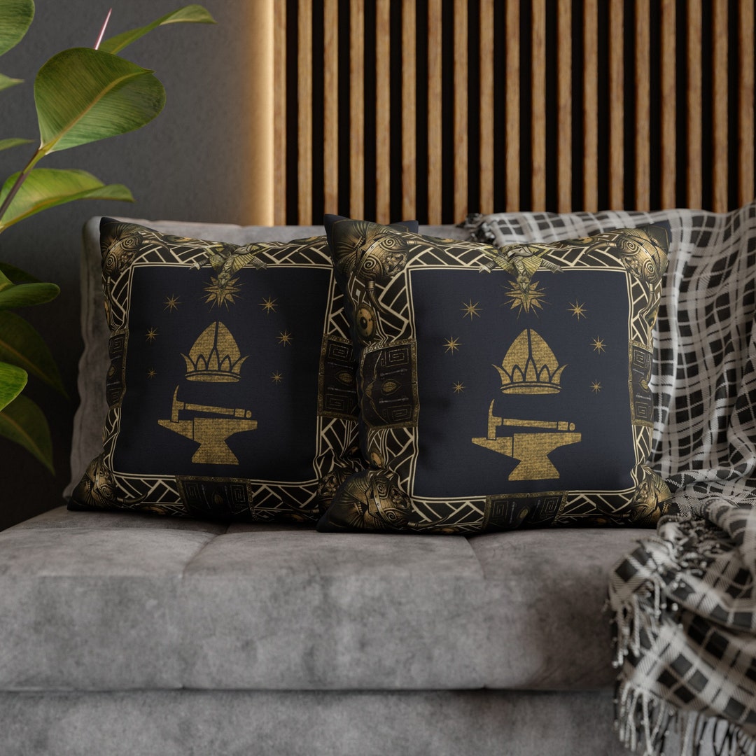 LOTR Dwarf Square Pillowcase, Lord of the Rings Square Pillowcase ...