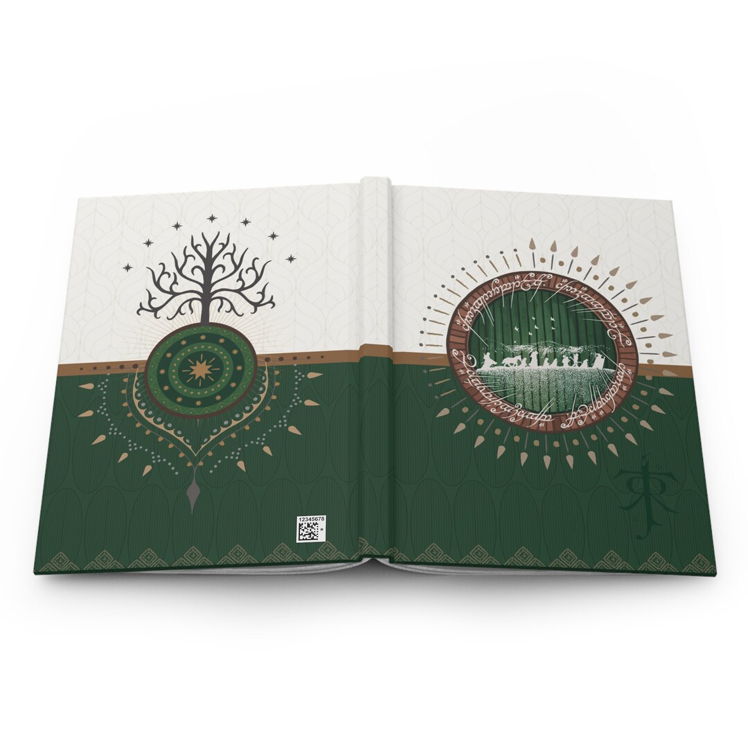 LOTR Bohemian Hardcover Journal Matte, Lord of the Rings Hardcover ...