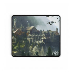 Rivendell Desk Mat: Lord of the Rings Elvish Gaming Pad - Etsy