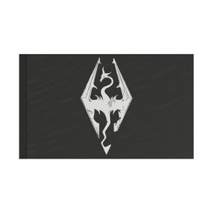 Dragonborn Flag, Outdoor Flag, Indoor Flag, Skyrim Flag, Dragon Banner ...