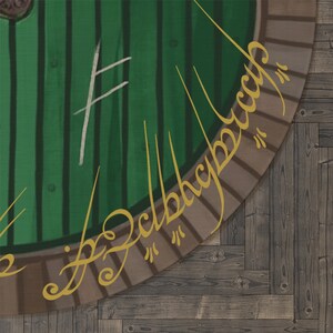 Hobbit Door Round Rug, Lord of the Rings Rug, LOTR Round Rug, Hobbit ...