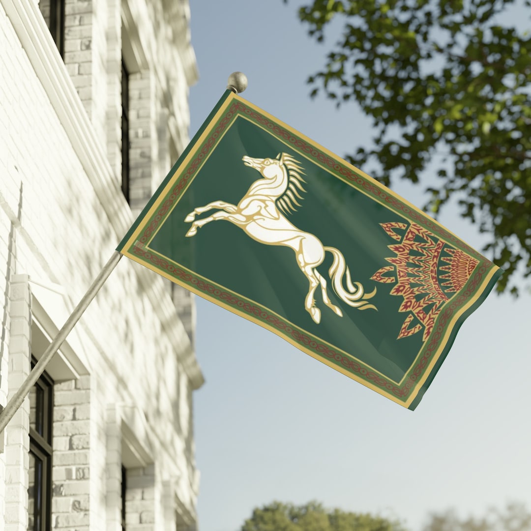 Royal Flag of Rohan, Outdoor Flag, Indoor Flag, Lord of the Rings Flag ...
