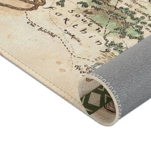 The Shire Area Rug, Lord of the Rings Rug, LOTR Area Rug, Rings of ...