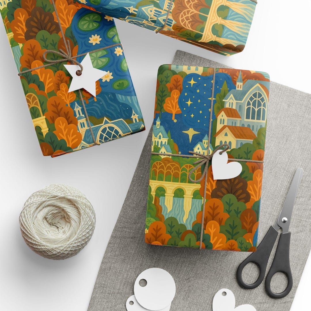 Rivendell Wrapping Papers, Lord of the Rings Gift Wrapping Paper ...