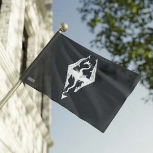 Dragonborn Flag, Outdoor Flag, Indoor Flag, Skyrim Flag, Dragon Banner ...