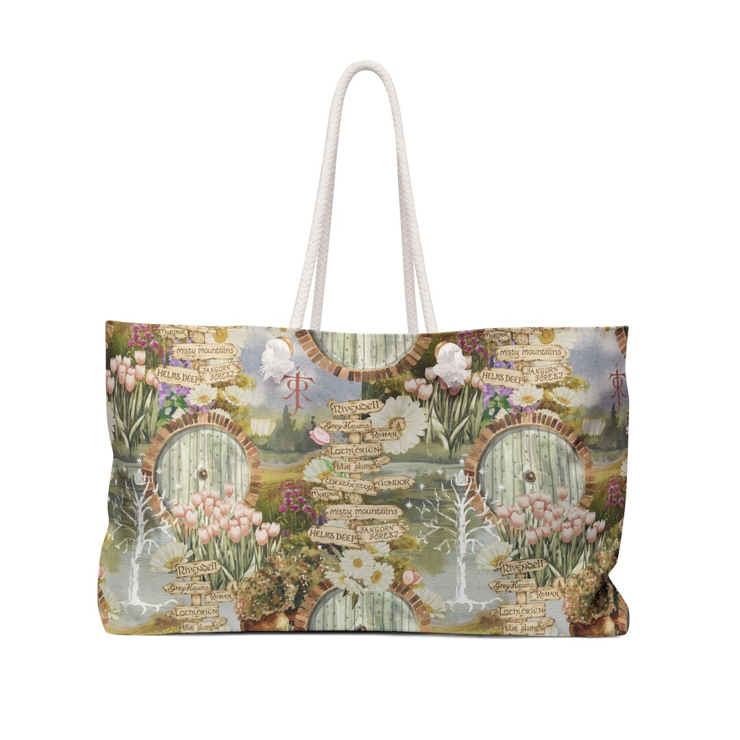 LOTR Hobbit Beach Bag, Lord of the Rings Weekender Bag, Shire Summer ...