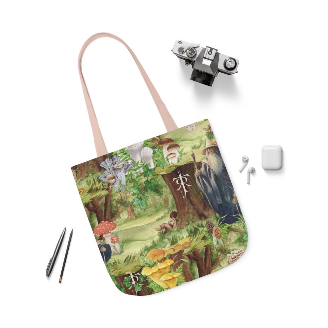 Hobbit Mushroom Tote Bag, Lord of the Rings Tote Bag, LOTR Shoulder Bag ...