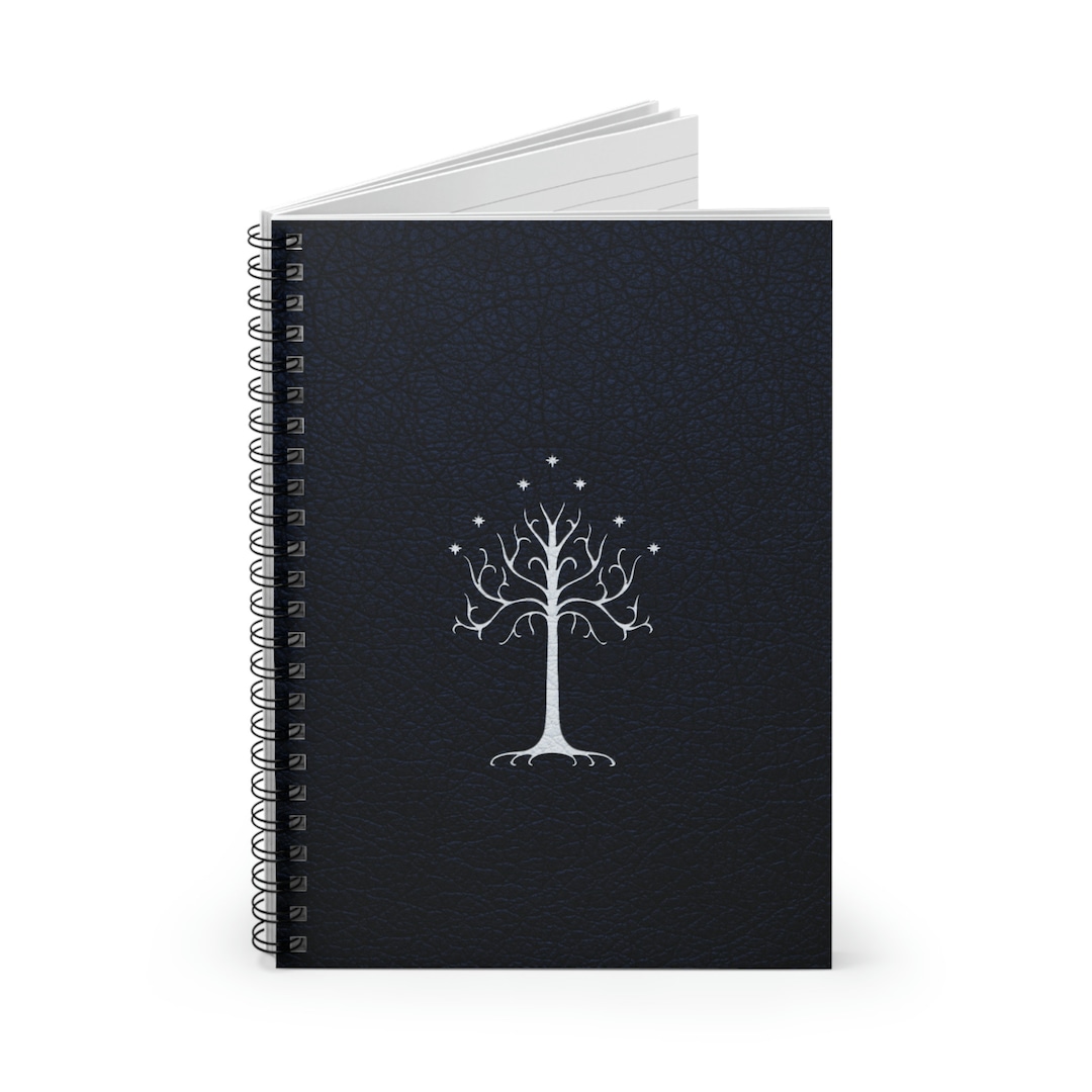 Tree of Gondor Spiral Notebook Ruled Line, Lord of the Rings Notebook ...