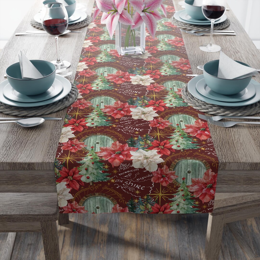 Shire Map Christmas Table Runner: Lord of the Rings Table Runner ...