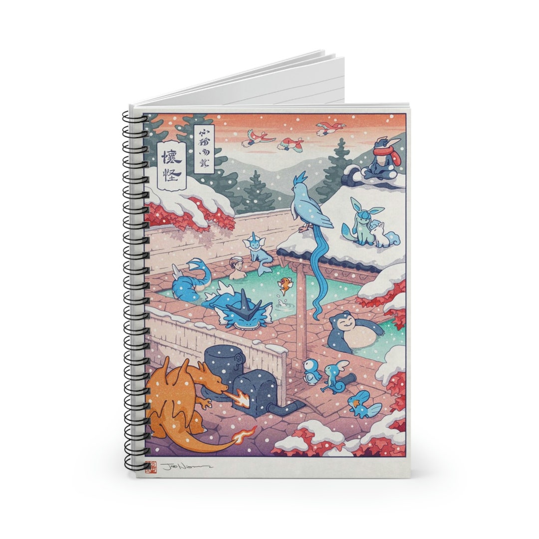 Hot Springs Spiral Notebook Ruled Line, Pokemon Notebook, Pokemon ...