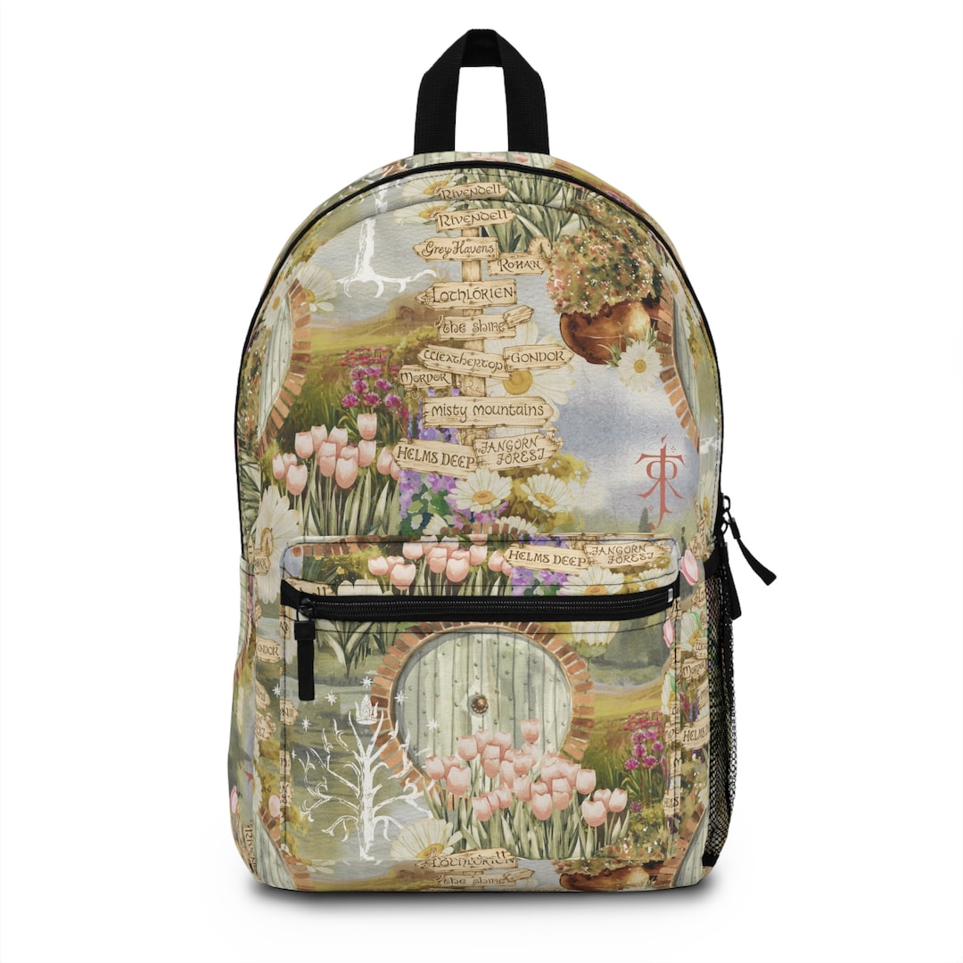 Spring in the Shire Personalized Backpack, Lord of the Rings Bookbag ...