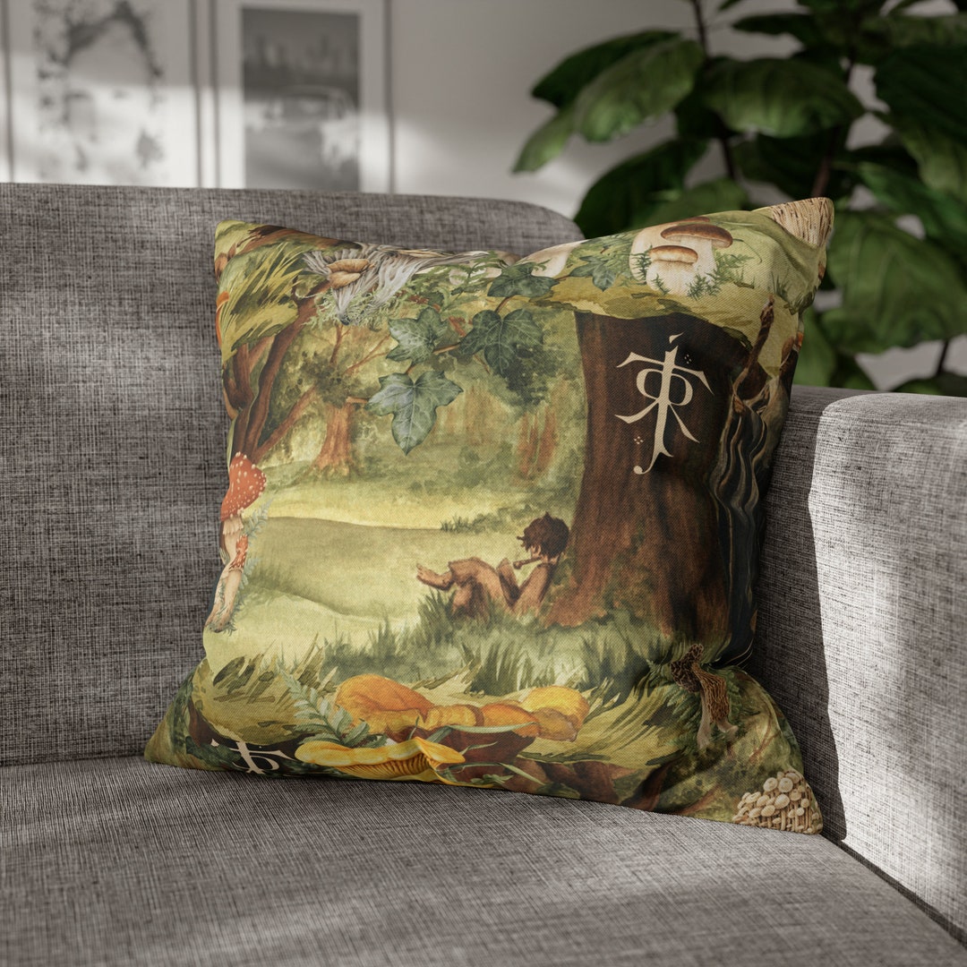 LOTR Hobbit Square Pillowcase, Lord of the Rings Square Pillowcase ...