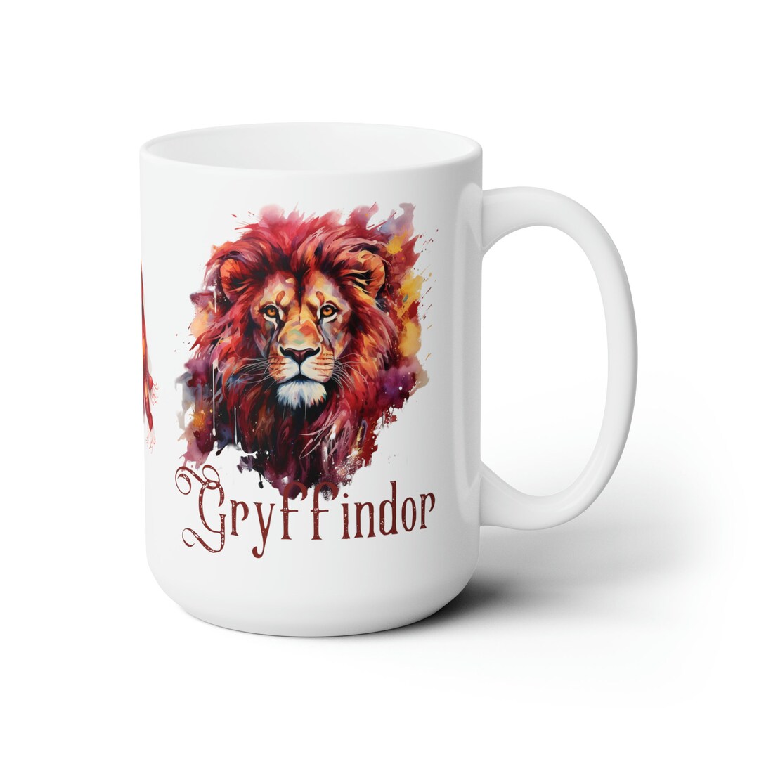 Gryffindor Ceramic Mug, 15oz, Harry Potter Coffee Mug, Hogwarts School ...